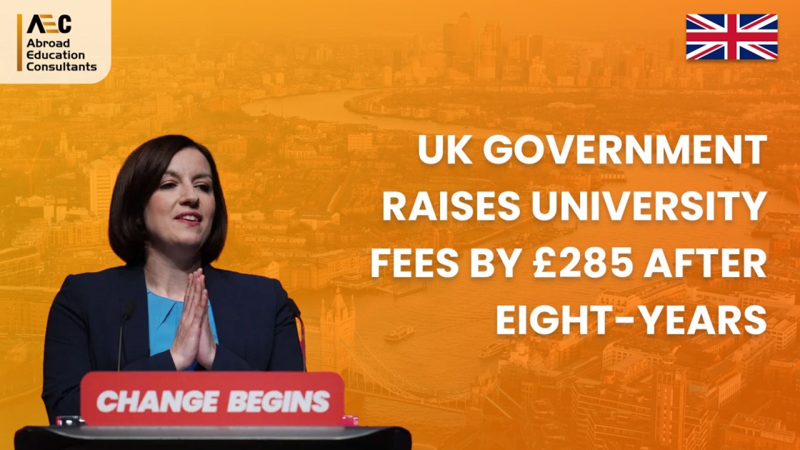 UK Government Raises University Fees by £285 After Eight