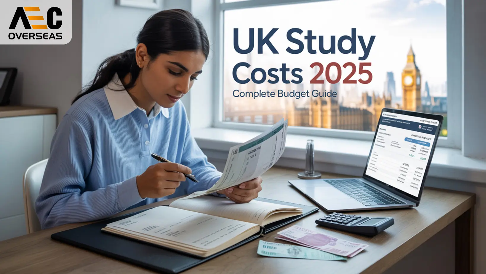 Cost of Studying in UK for International Students - Complete Budget Guide - AEC