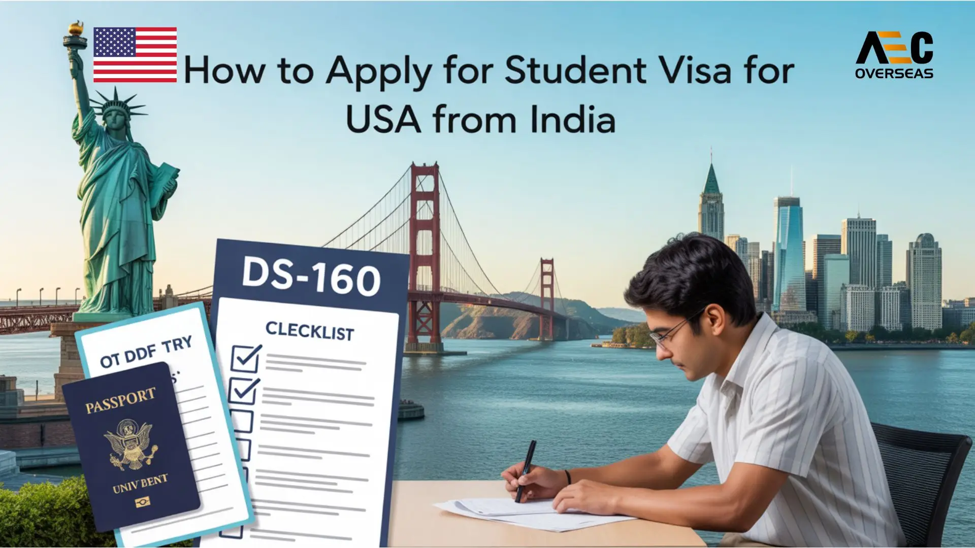 How to Apply for Student Visa for USA from India - AEC