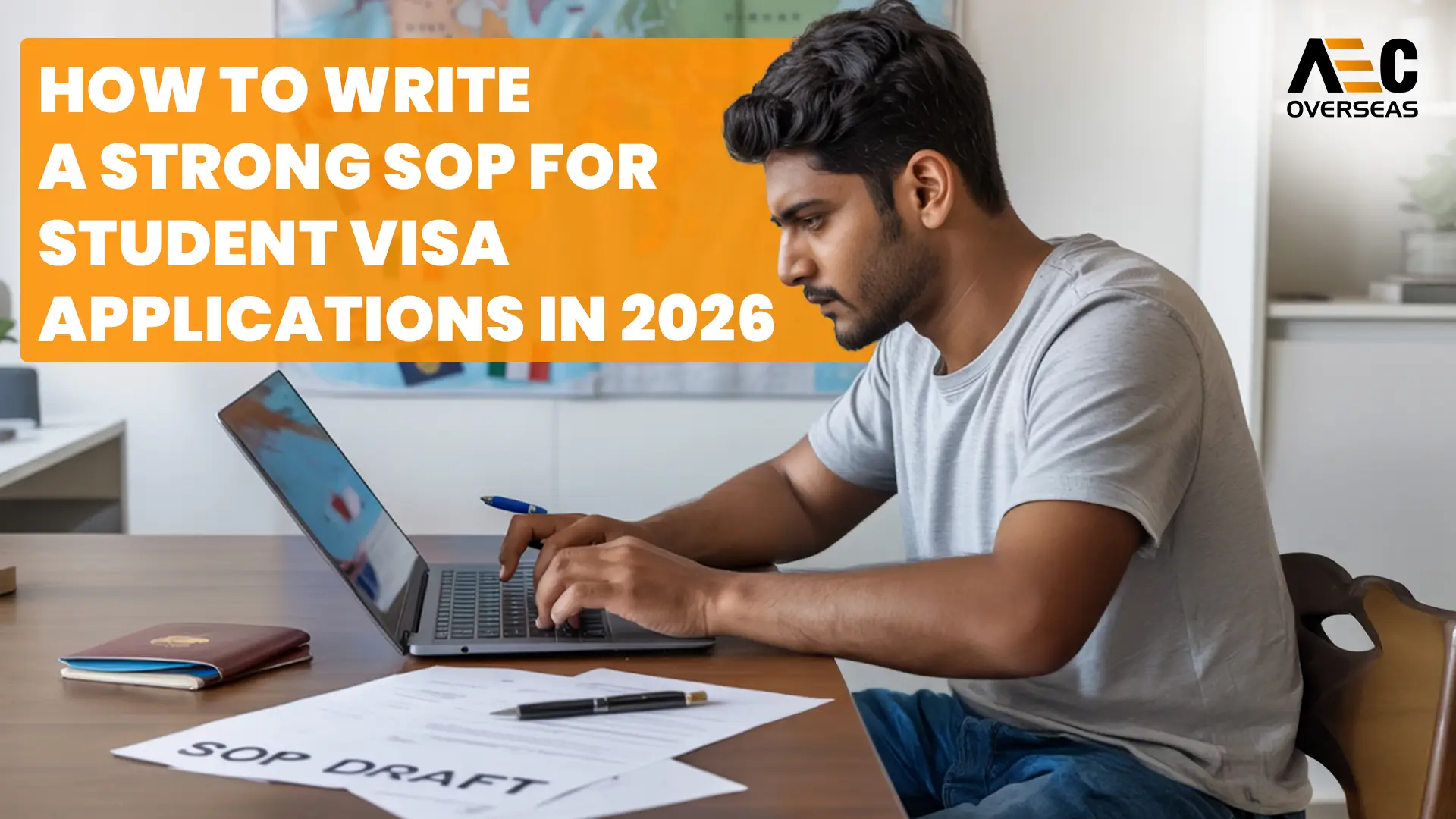 How to write a strong SOP for student visa applications in 2026 - AEC