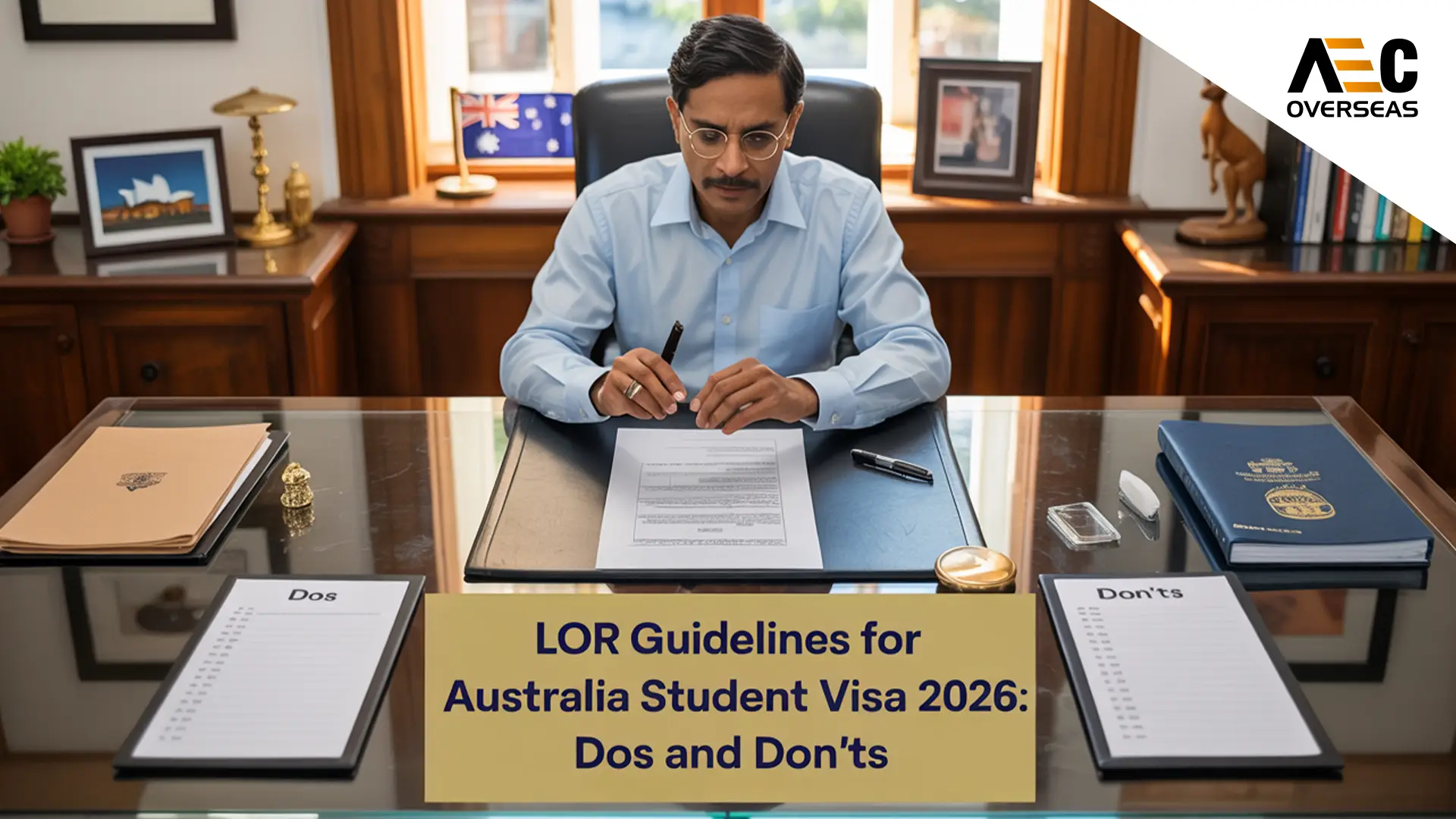 LOR guidelines for Australia student visa 2026: Dos and Don'ts - AEC
